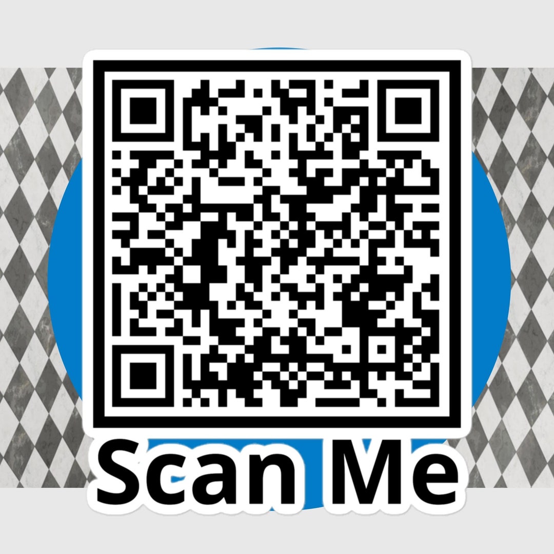 Rick Rolled QR Code Sticker - Etsy Rick Rolled QR Code Sticker - Etsy