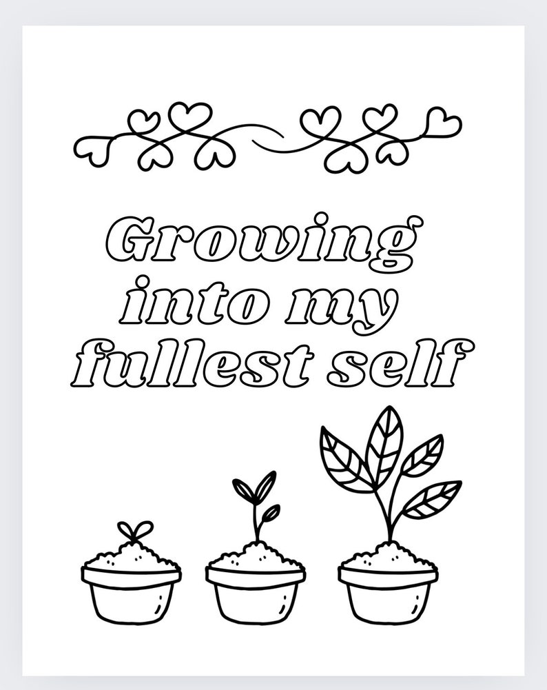 Pride Affirmation LGBTQIA Coloring Pages 5 - Etsy