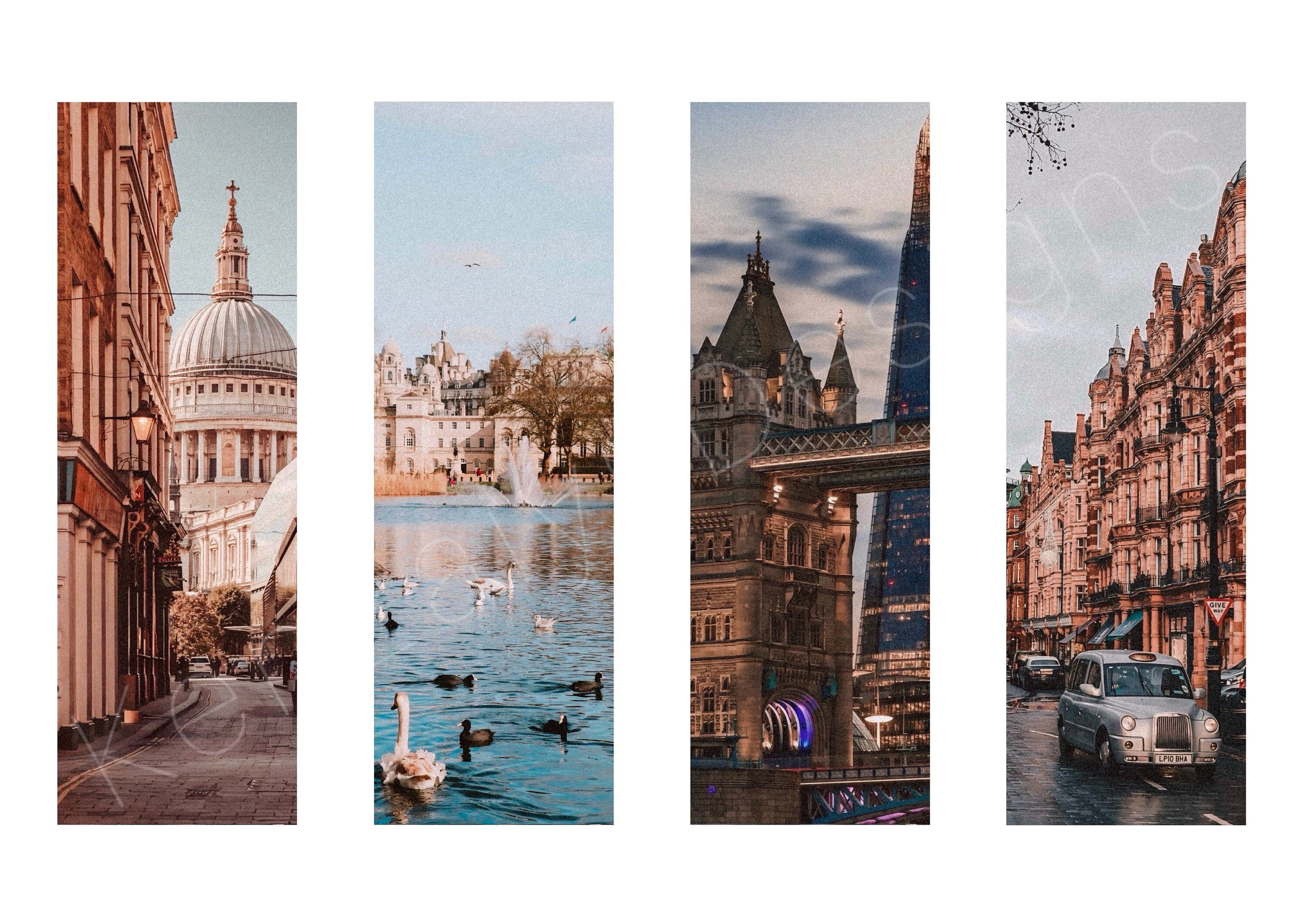 20 Printable London Landmarks Bookmarks Digital Download - Etsy