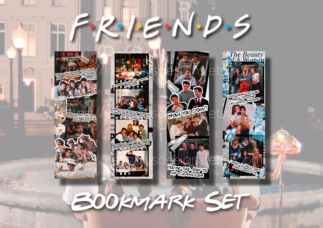 Friends TV Show Bookmarks Set | Digital Download - Etsy
