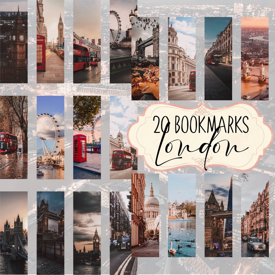 20 Printable London Landmarks Bookmarks | Digital Download - Etsy