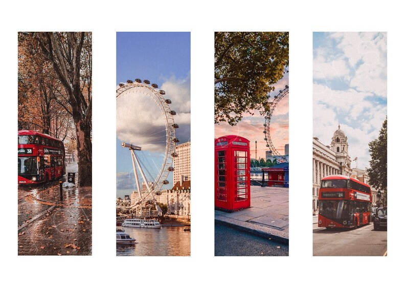 20 Printable London Landmarks Bookmarks | Digital Download - Etsy