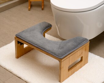 Toilet Stool Squatty Potty Solid Oak Custom Woodburned - Etsy