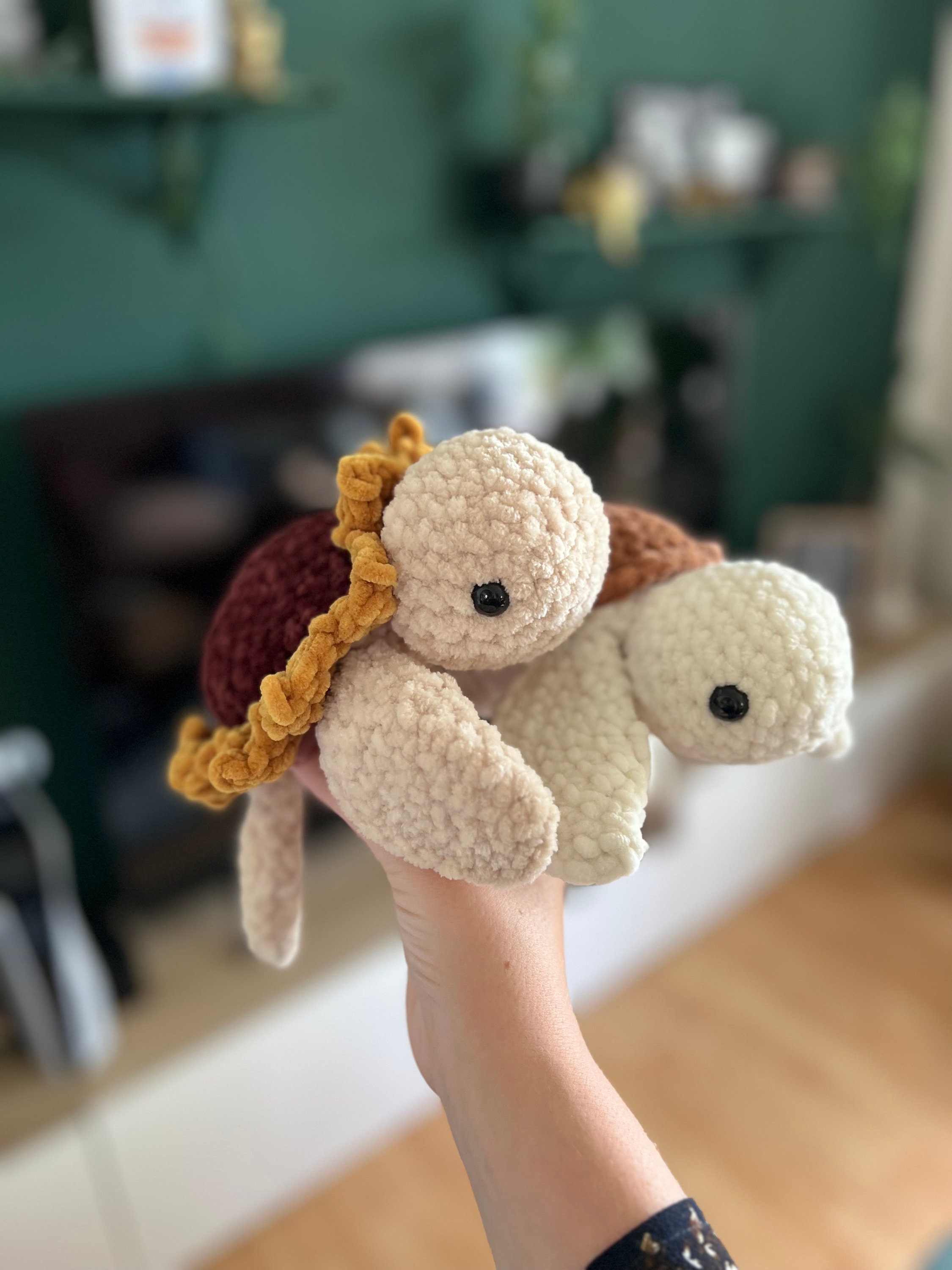 Schildpad Gehaakte Knuffel Amigurumi Knuffeldier - Etsy