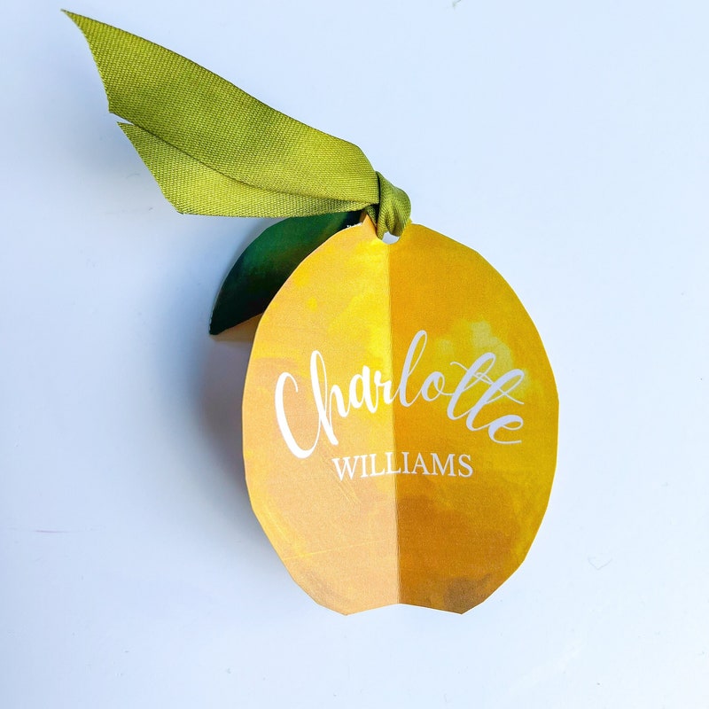Lemon Placecards - Etsy