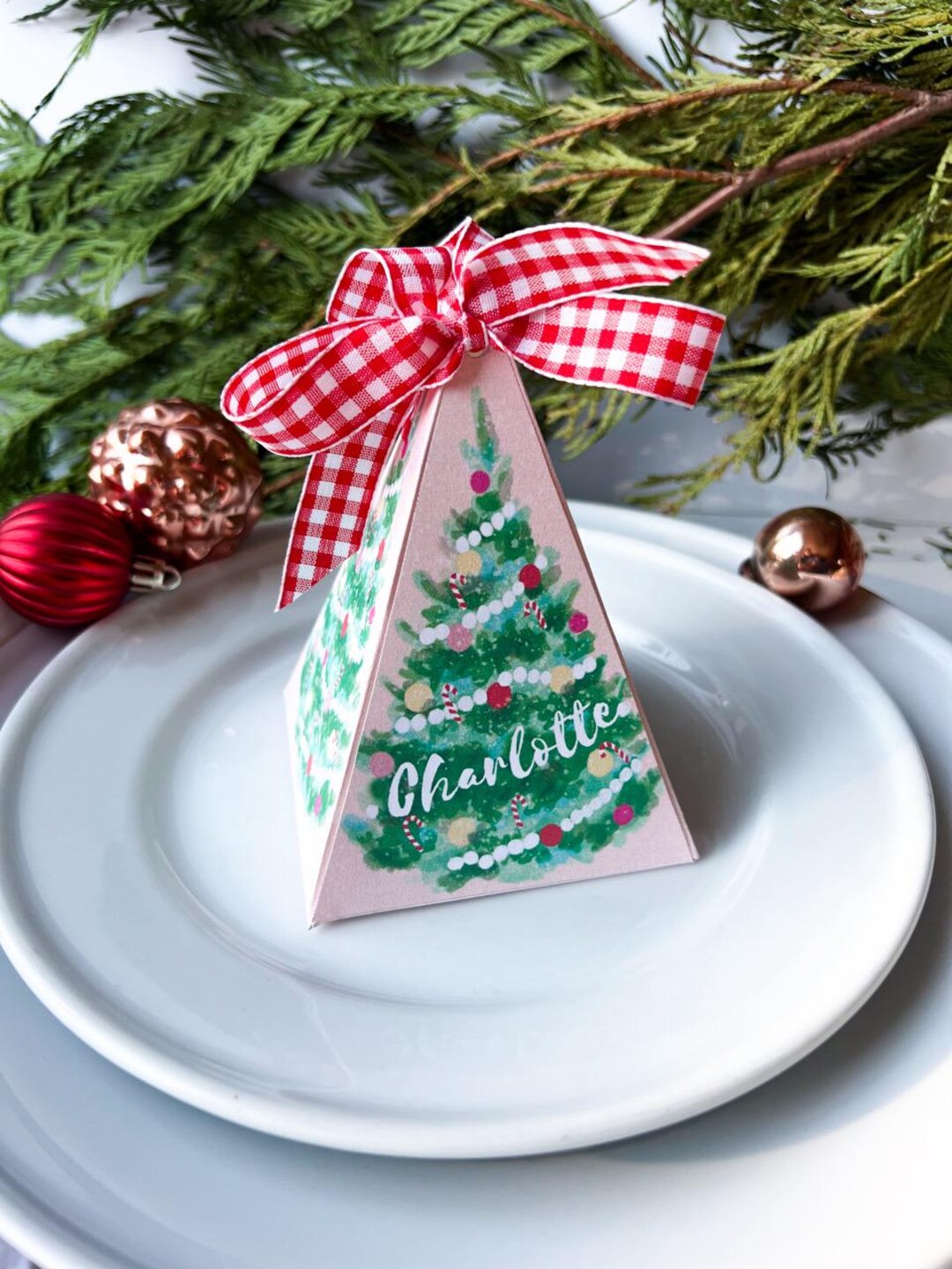 INSTANT DOWNLOAD PRINTABLE Colorful Christmas Tree Personalizable Gift ...