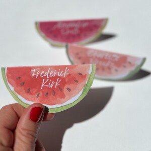 Watermelon Slice Place Card Template: Summer Party Printable ...