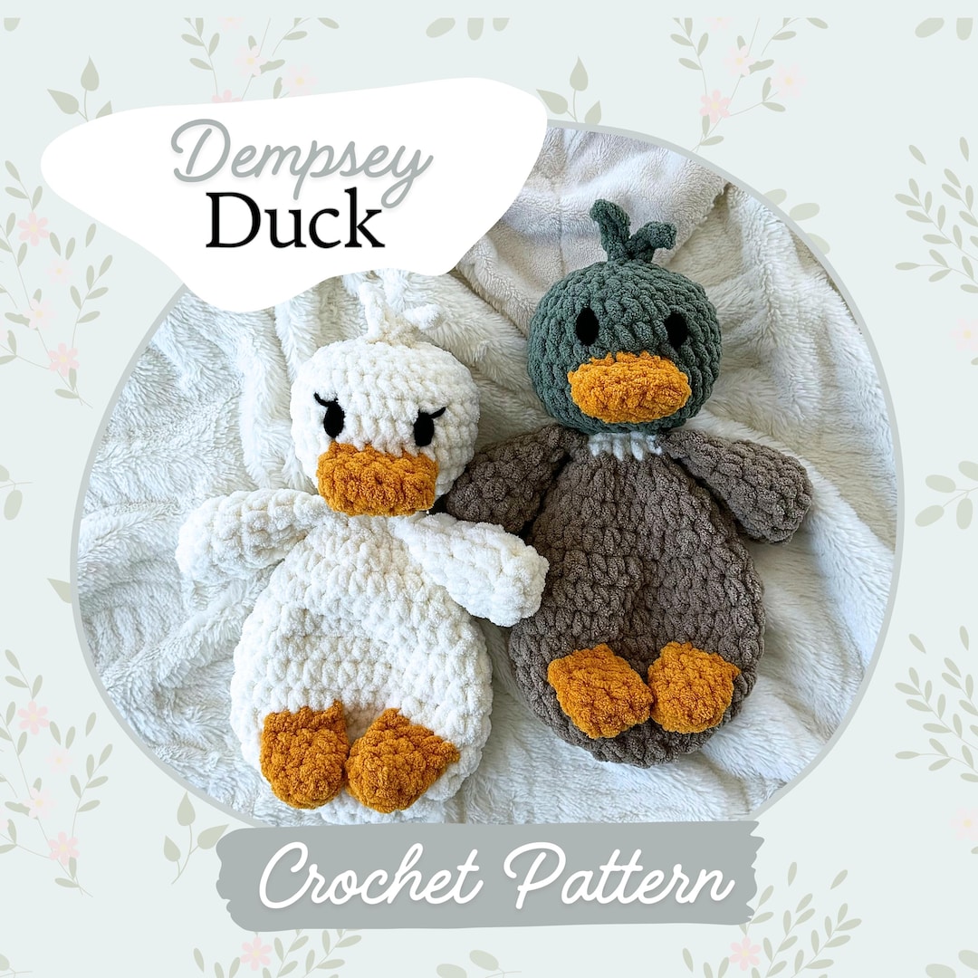 Dempsey the Duck Snuggler Pattern | Crochet Pattern | Cute Crochet ...