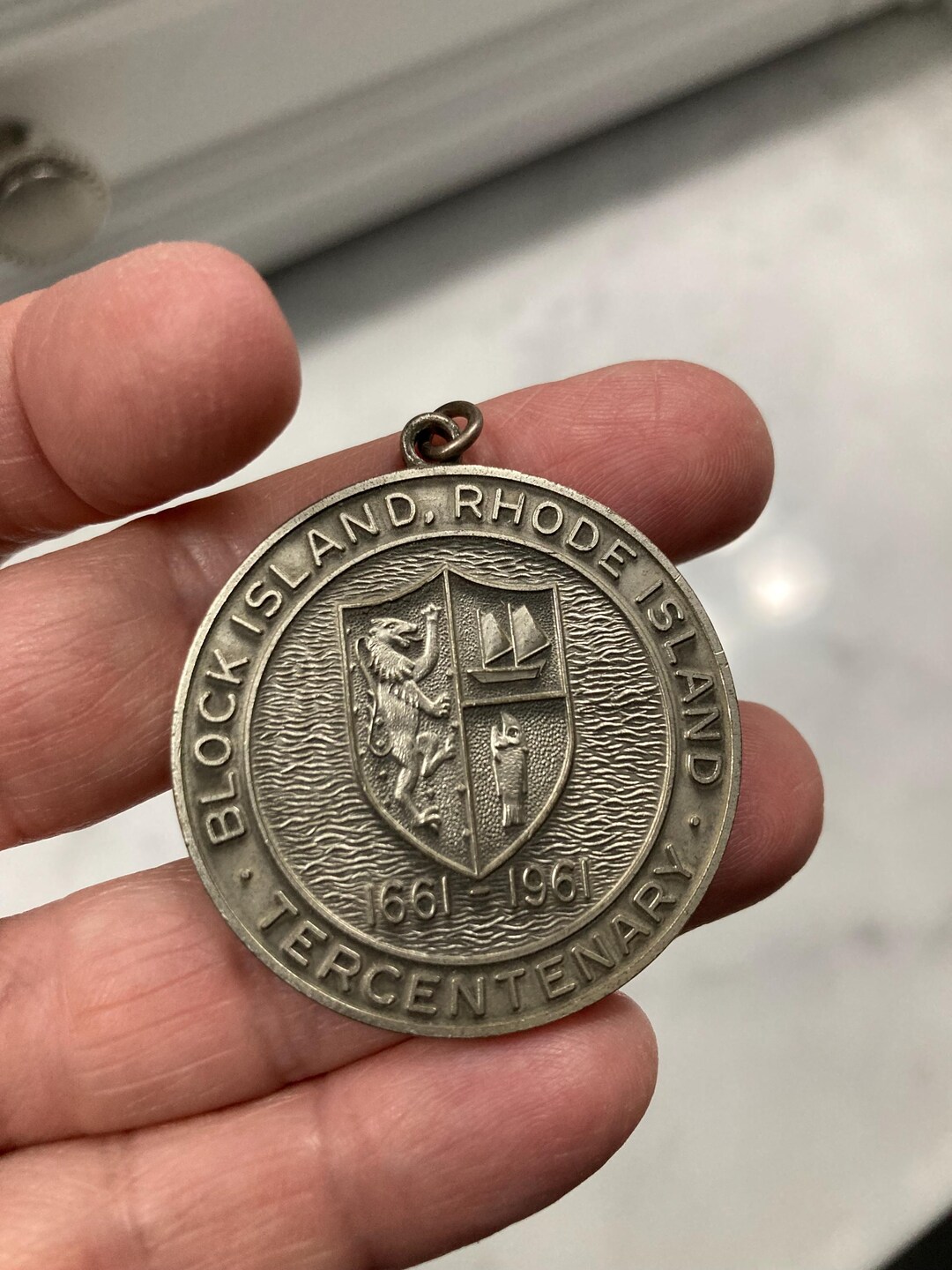 Vintage Block Island Medal: 1661-1961 Tercentenary Nickel Collectible ...