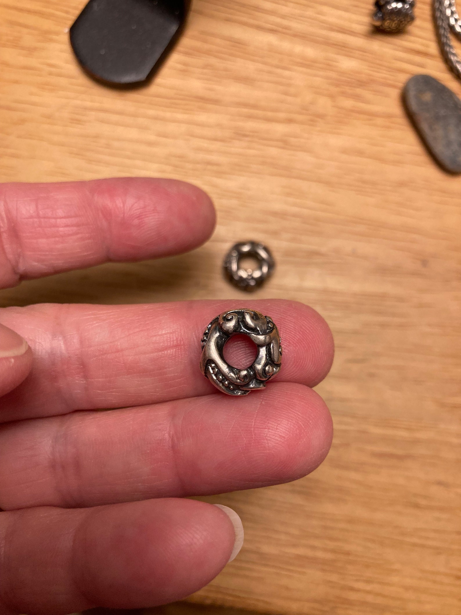 Set of 2 Sterling Silver Troll Beads - Etsy