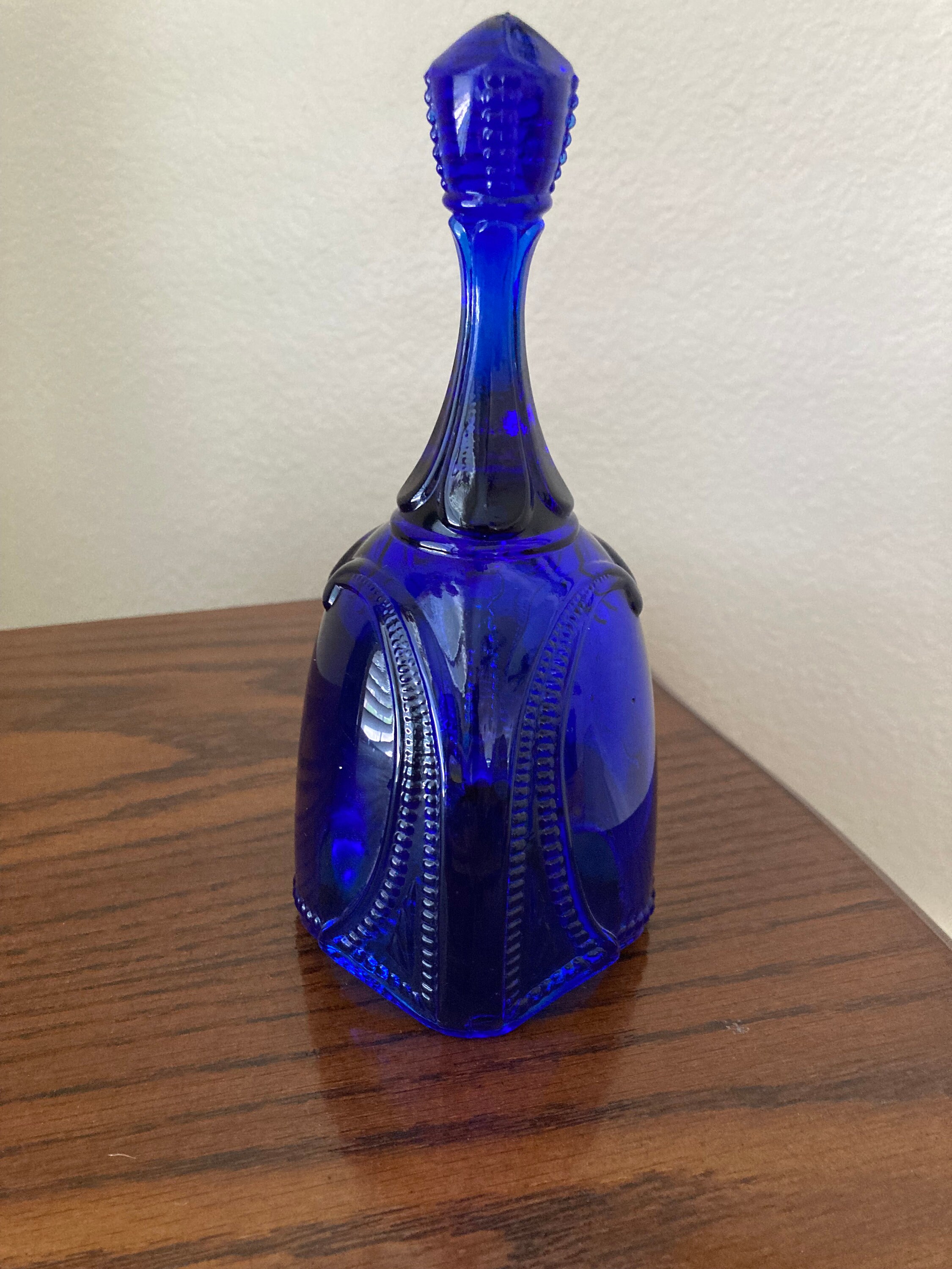 Cobalt Blue Glass Bell - Etsy