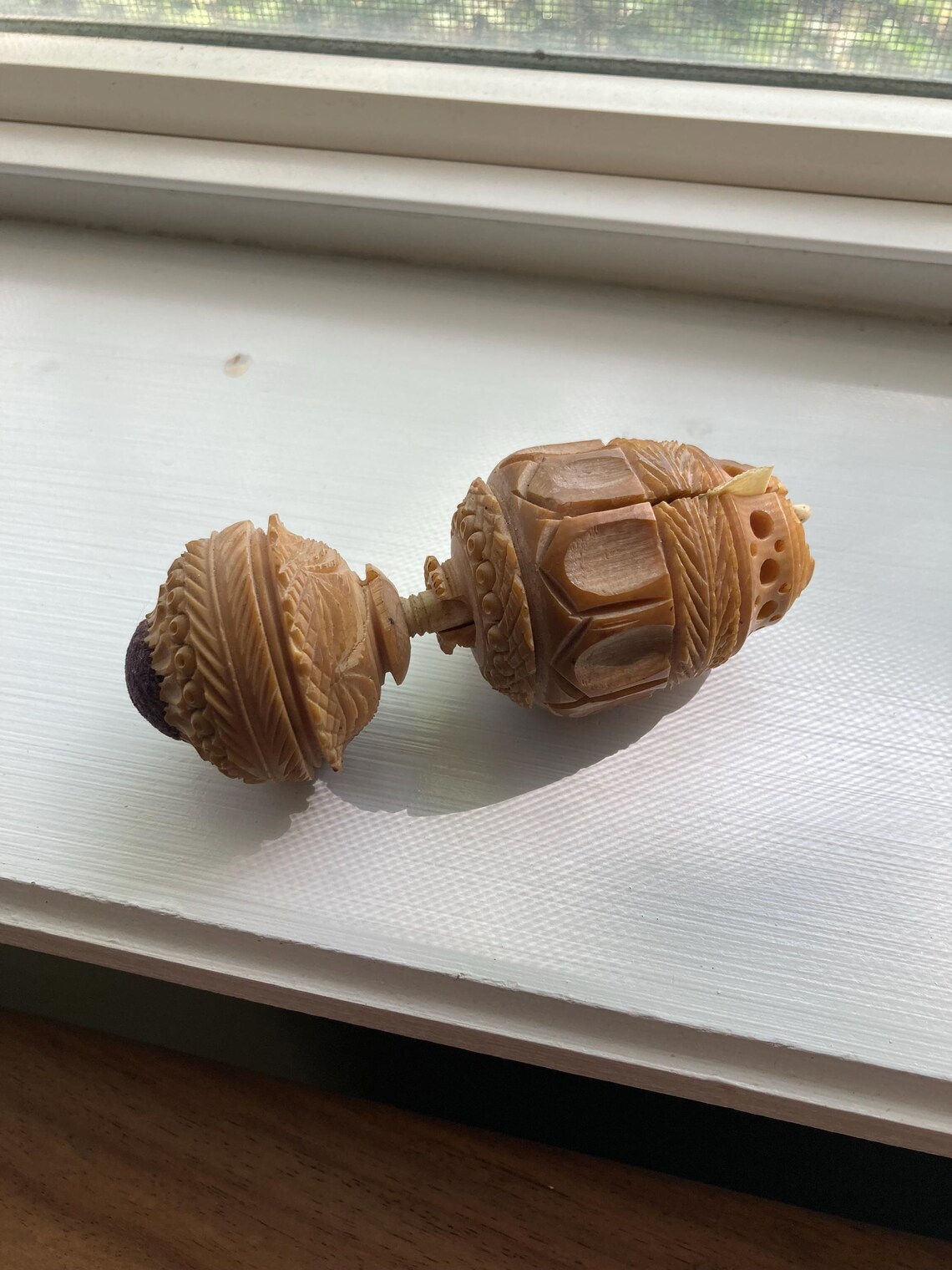Victorian Carved Antique Sewing Tape Measure and Pincushion - Etsy