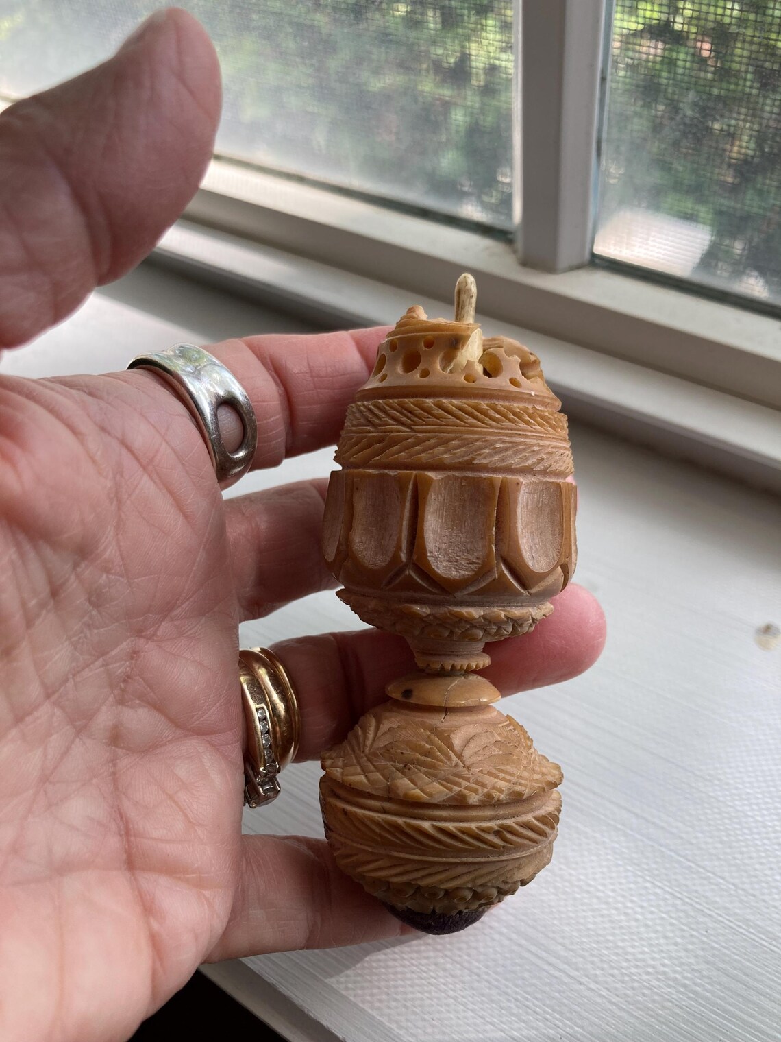 Victorian Carved Antique Sewing Tape Measure and Pincushion - Etsy