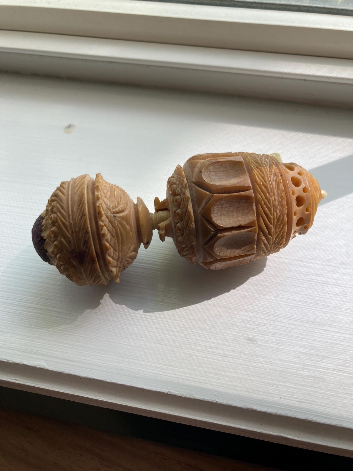 Victorian Carved Antique Sewing Tape Measure and Pincushion - Etsy