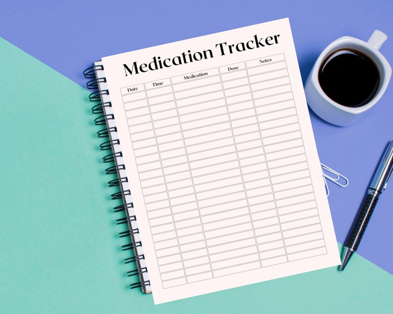 Printable Medication Tracker, Monthly Medication Tracker Printable ...