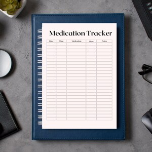 Printable Medication Tracker, Monthly Medication Tracker Printable ...