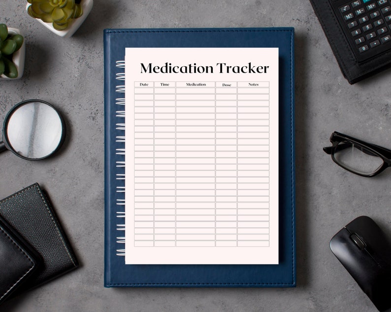 Printable Medication Tracker, Monthly Medication Tracker Printable ...