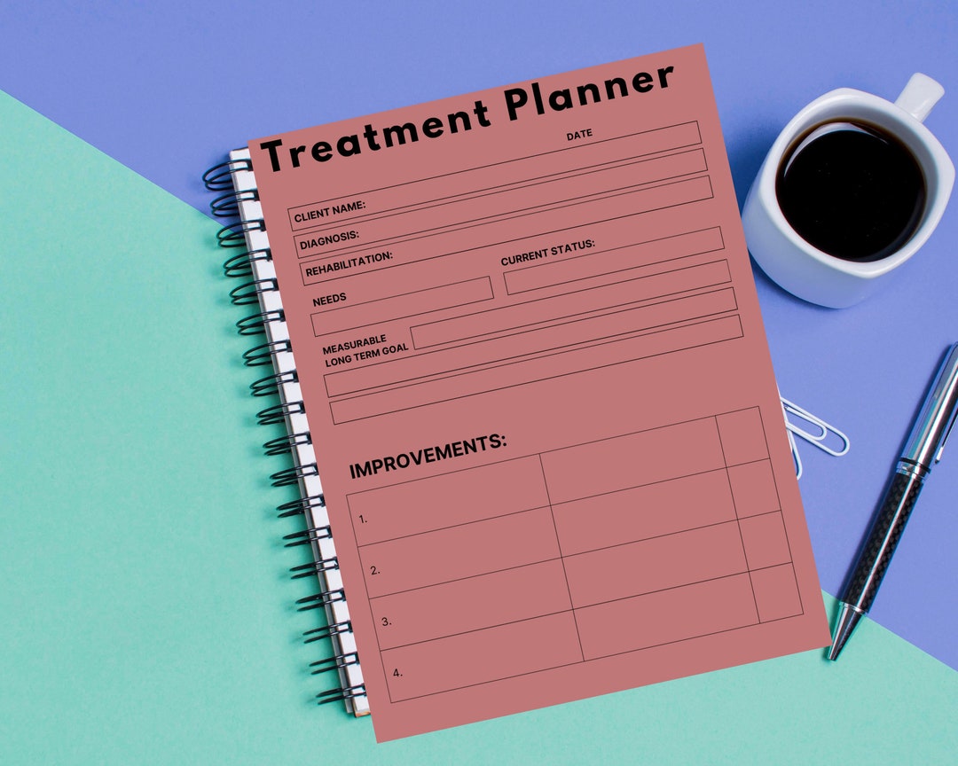 Treatment Planner Template, Therapist Documentation for Counseling ...
