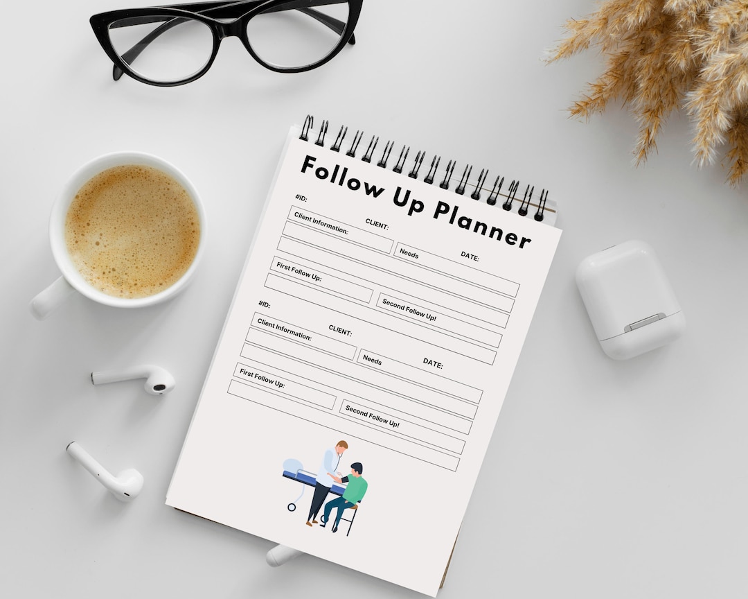 Printable Follow up Planner, Medical Follow Ups, Small Business ...