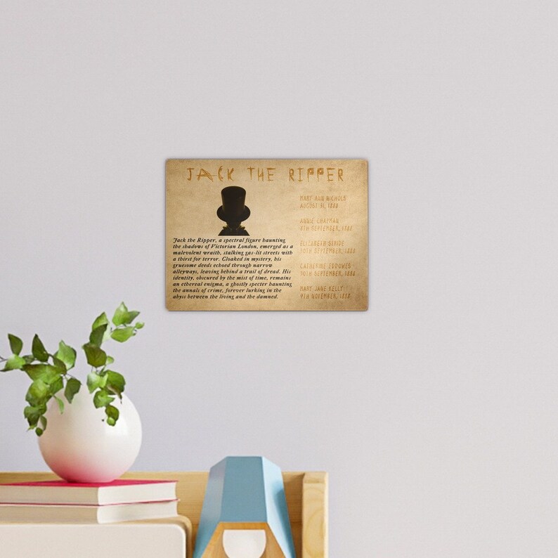 Jack the Ripper Wall Tile, Wall Art With the Canonical Five, a Perfect ...