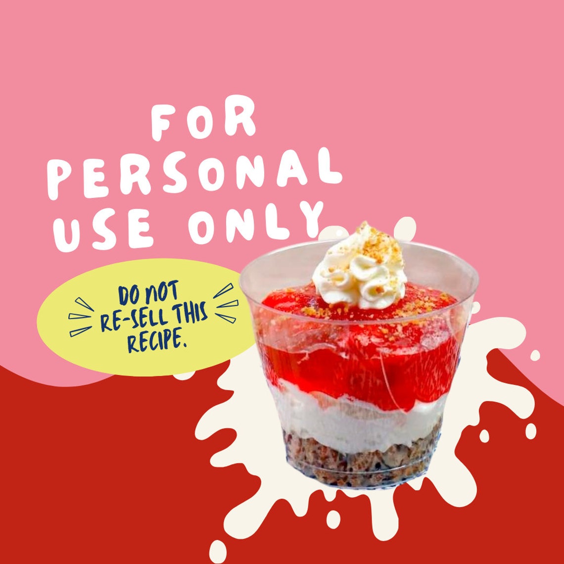 Classic Strawberry Jello Salad Recipe Card - Digital A4 PDF Download - Etsy