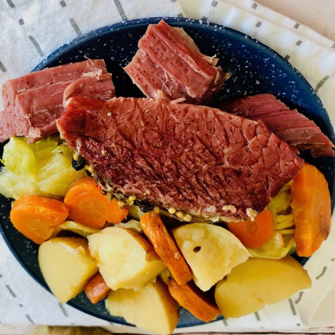 The Best Crock Pot Corned Beef and Cabbage Recipe Card Digital Download ...
