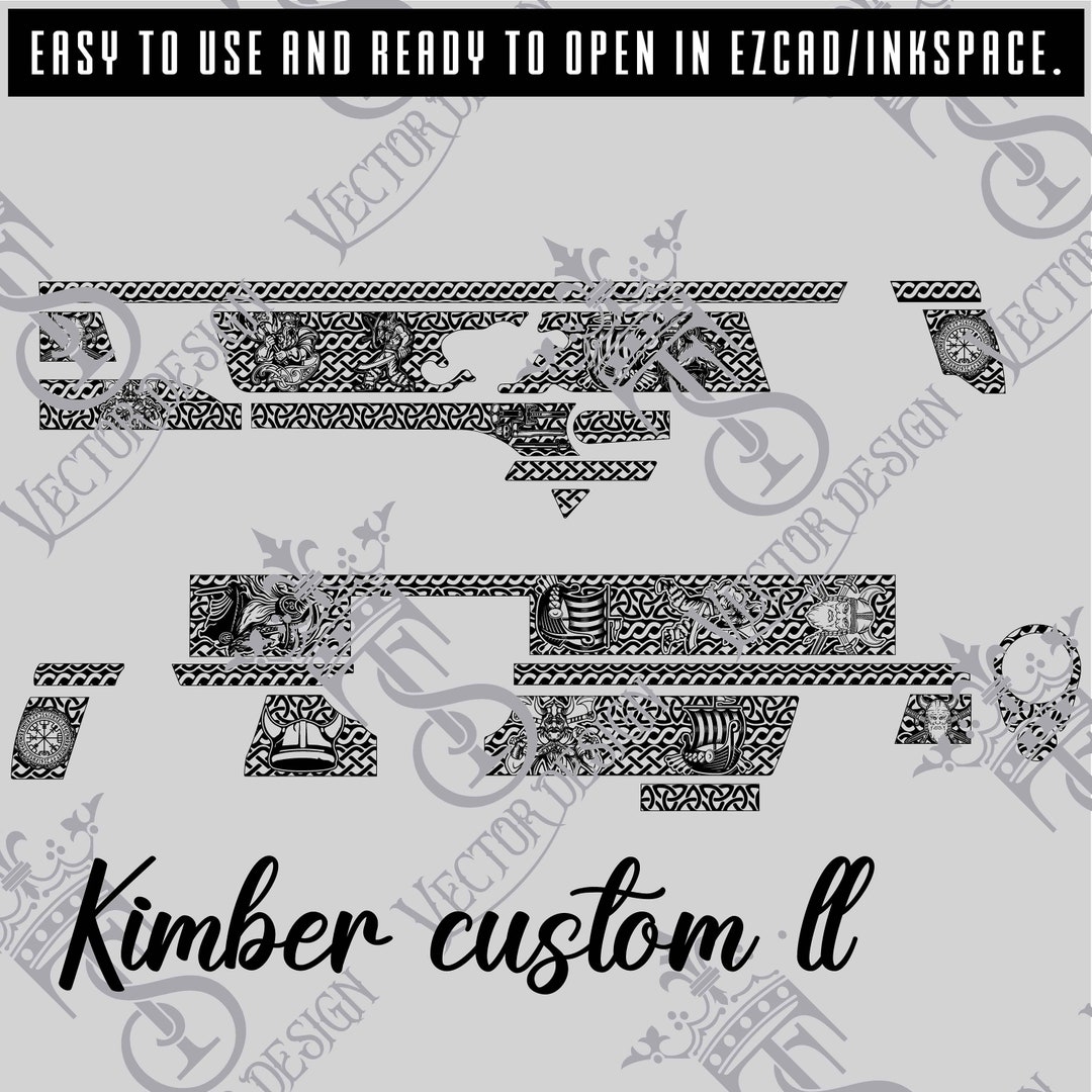 Kimber Custom II Viking Engraving Vector Design (digital Download) - Etsy