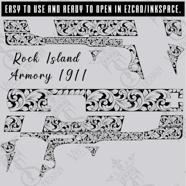 Rock Island 1911 Scroll Svg - Etsy