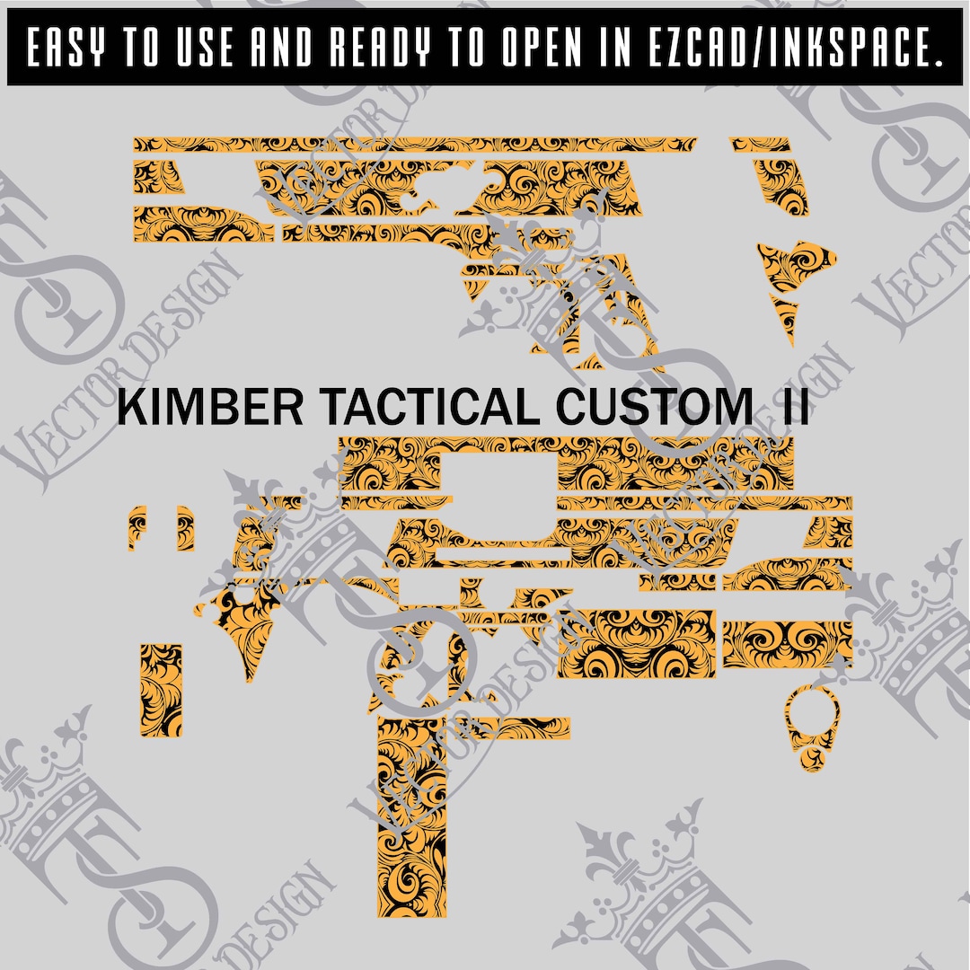 Kimber Tactical Custom II Scroll Vector Design (digital Download) - Etsy