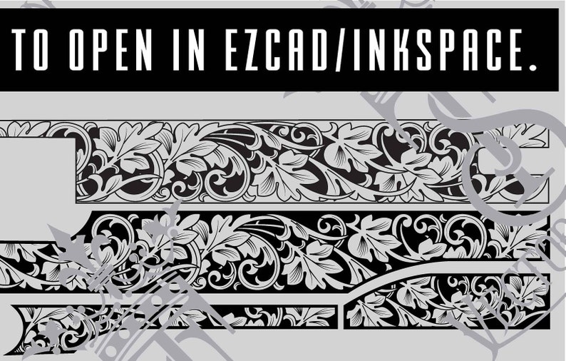 Colt 1911 Scroll Vector Design Engraving Files,pistol Engrave,vector ...