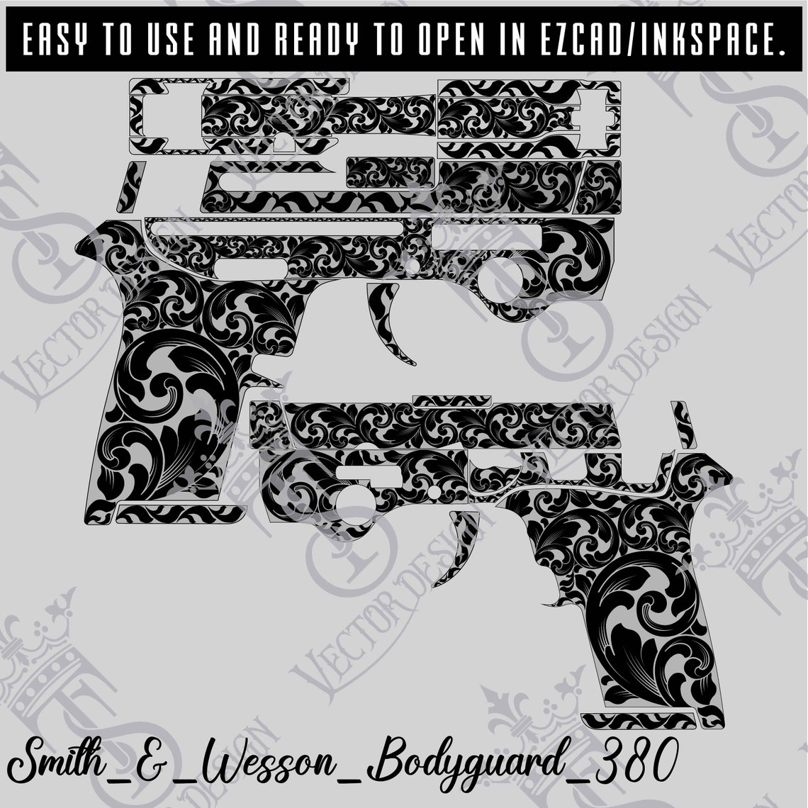 Smith & Wesson Bodyguard 380 Scroll Vector Design (digital Download) - Etsy