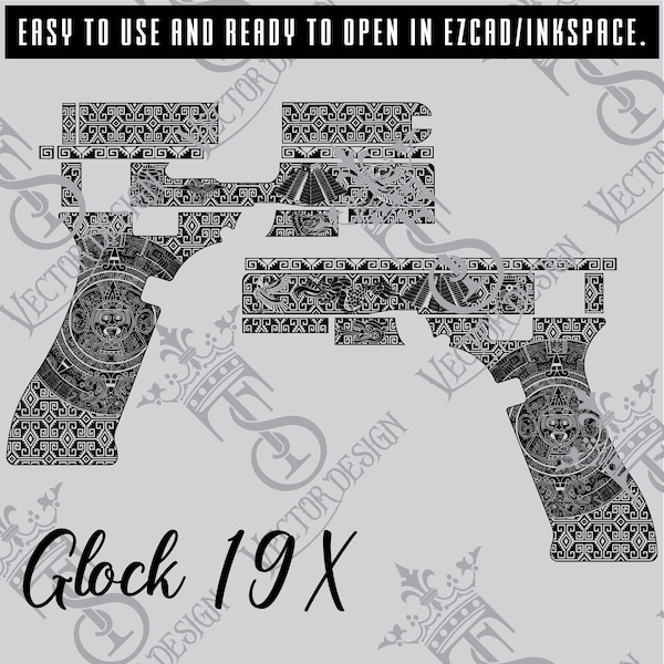 Glock 19x Vector Design - Etsy