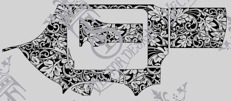 Taurus 605 .357 Mag Scroll Engraving Vector Design (digital Download ...