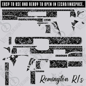 Remington R1S Scroll Engraving Vector Design (digital Download) - Etsy