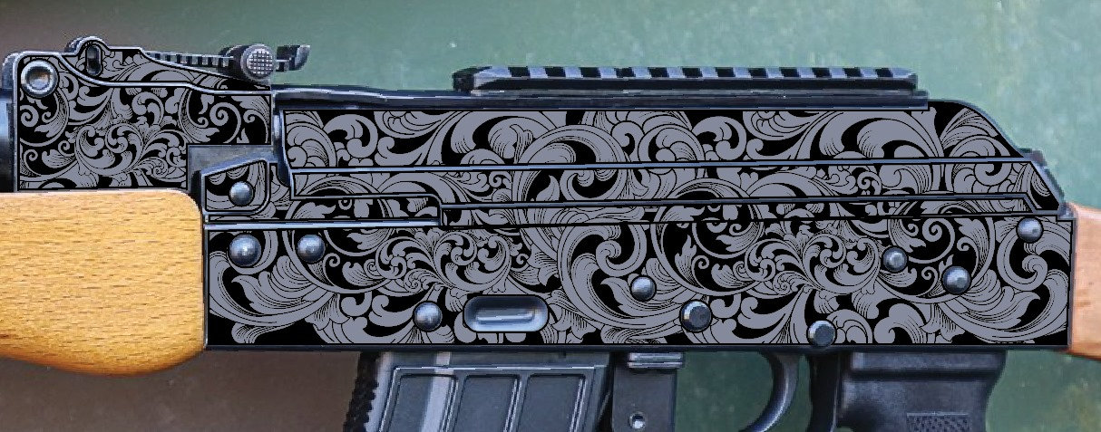 Century Arms CGR AK-47 Scroll Vector Design Engraving Files,pistol ...