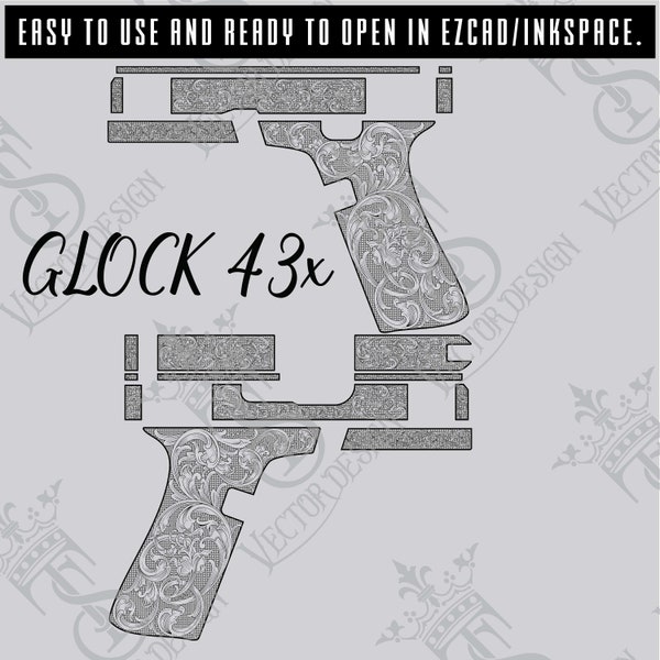Glock 43x Engraving Design - Etsy
