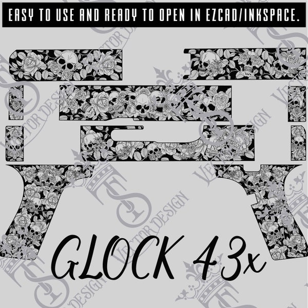 Glock 43x Laser Templates - Etsy