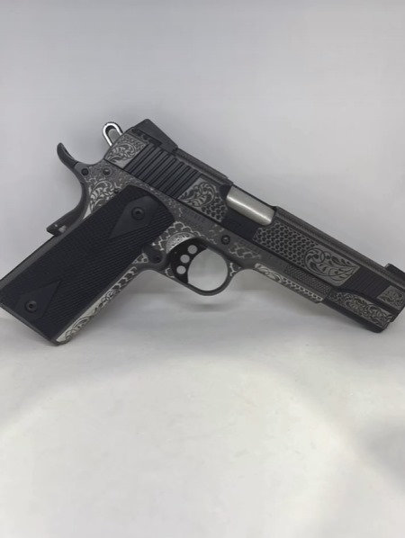 Kimber Custom Ll Scrolls and Scale Vector Design Engraving Files,pistol ...
