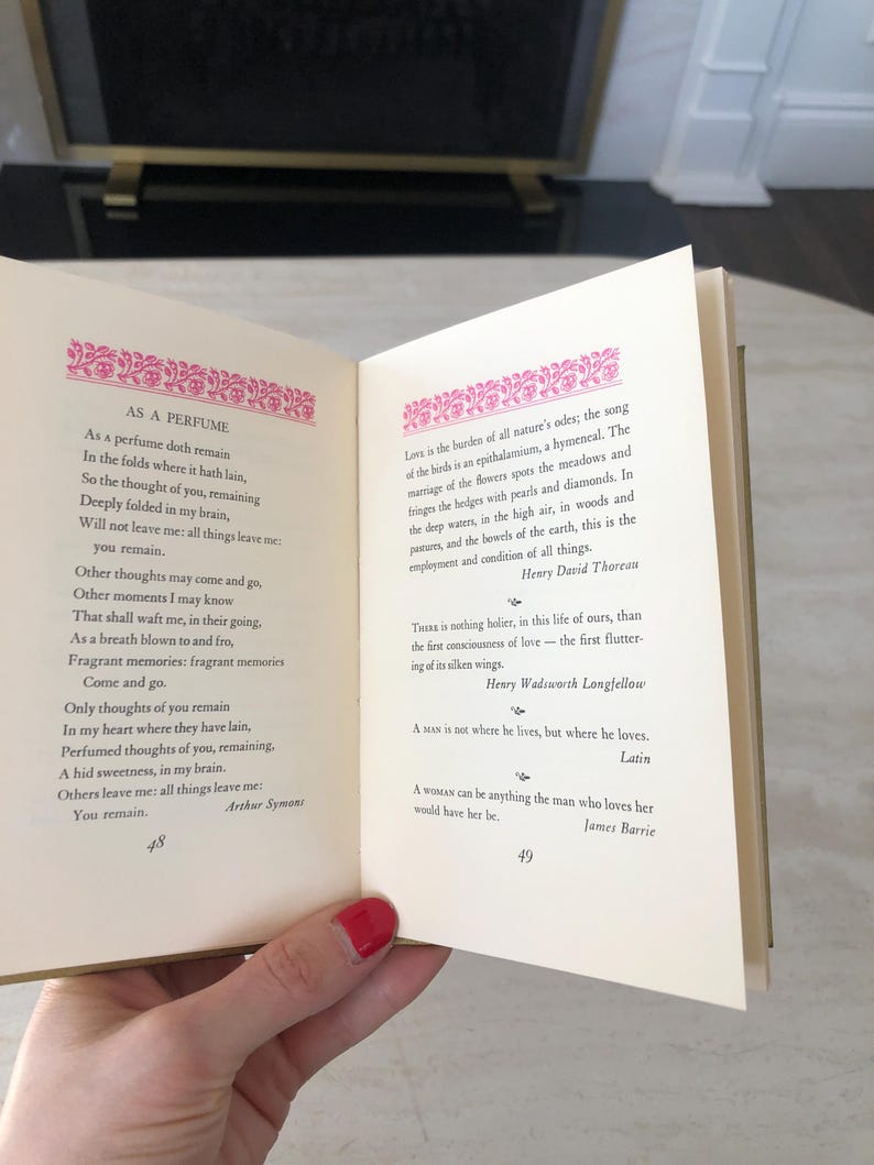 Vintage 'words of Love' Book: Love Poems & Letters, 1969 - Etsy