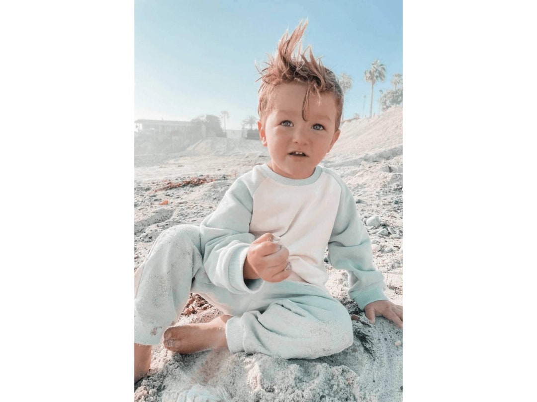 Reef Sweater Set, 90's Style Kids Outfit, Relaxed Fit, Long-sleeved ...