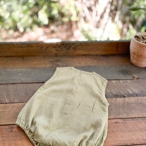 Mamarra Onesie, Minimal Linen Baby Outfit, Comfortable & Stylish ...