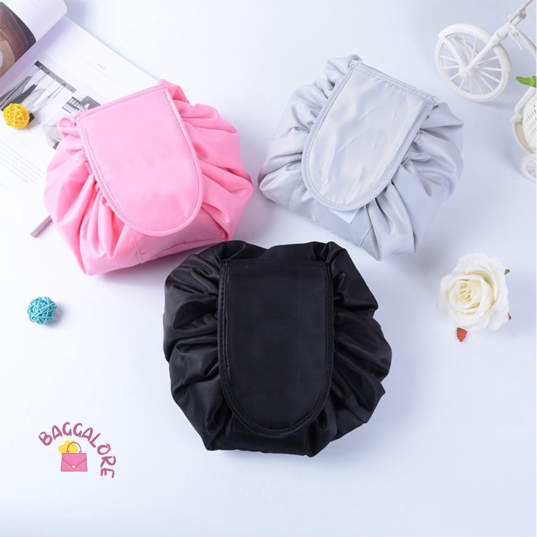 Portable Makeup Drawstring Bag Storage Travel Quick Pack Cosmetic Make ...