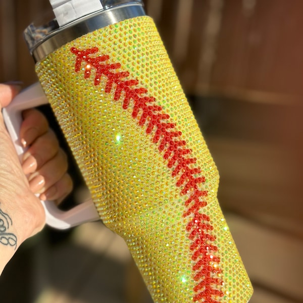 Softball Rhinestone - Etsy