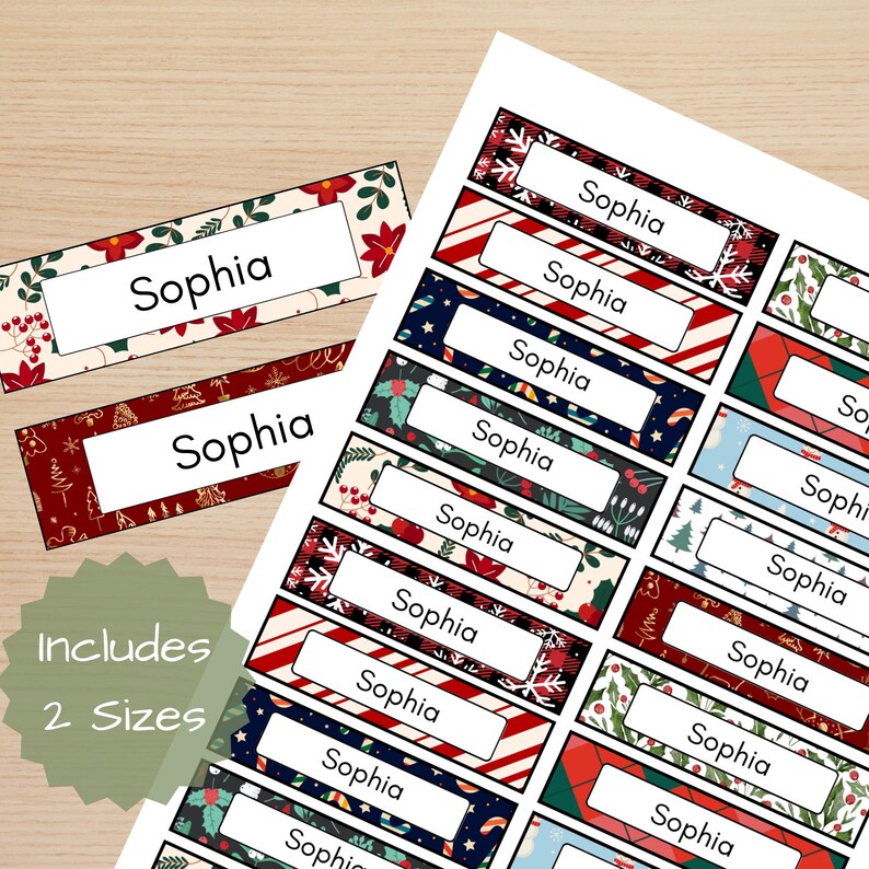 EDITABLE Name Label for School, Printable Classroom Name Tags ...