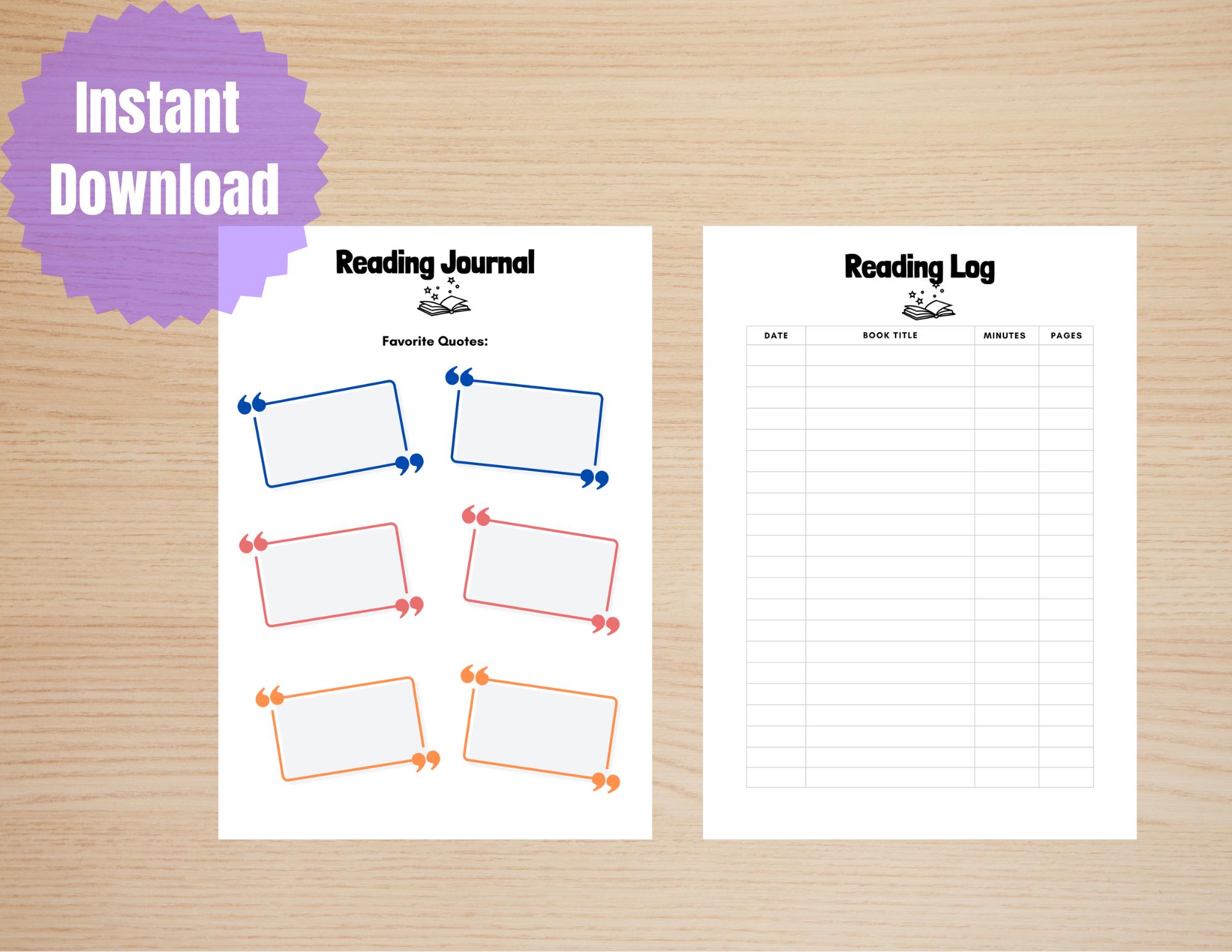 Reading Tracker for Kids, Kids Reading Tracker Journal, Bookshelf ...