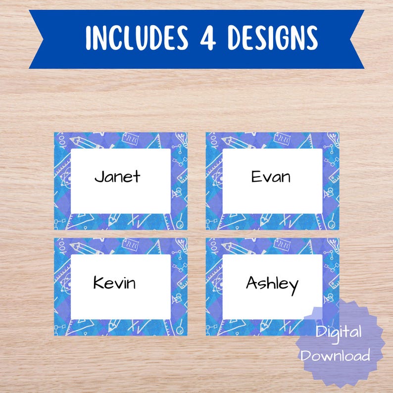 EDITABLE Name Label for School, Printable Classroom Name Tags, School ...