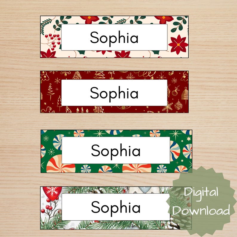 EDITABLE Name Label for School, Printable Classroom Name Tags ...