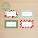 EDITABLE Christmas Labels, Christmas Food Labels, Christmas Tags ...