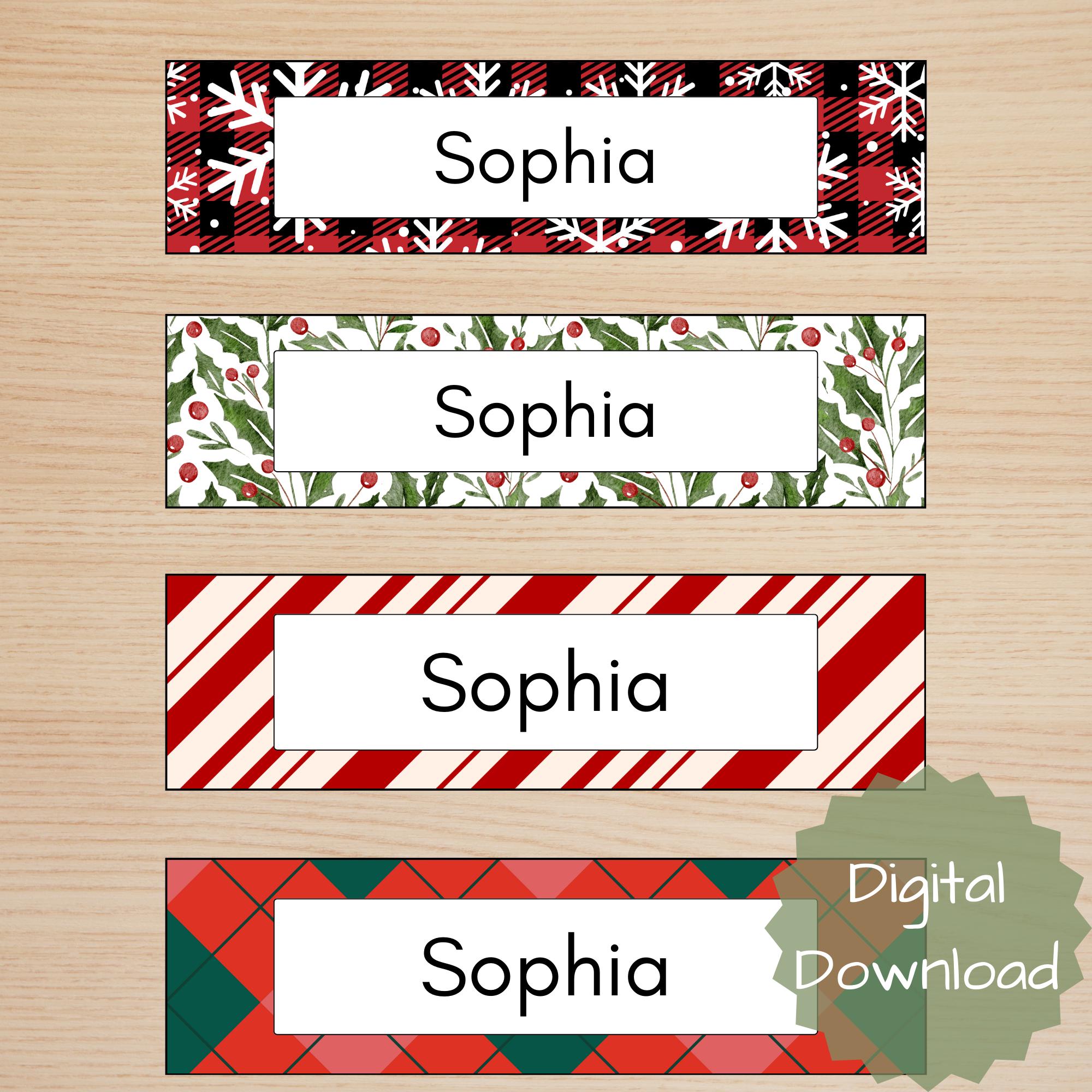 EDITABLE Name Label for School, Printable Classroom Name Tags ...