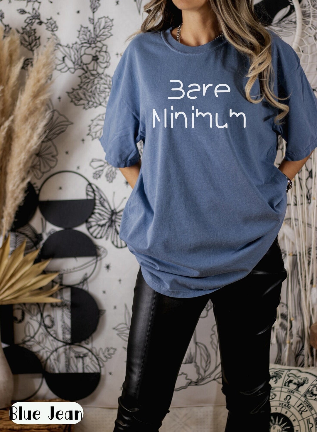 Bare Minimum Shirt, Funny Mental Health T-shirt, ADHD Awareness Tee ...
